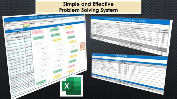 Excel Problem Solving Toolkit with Fishbone, and 5-Why | QSystems